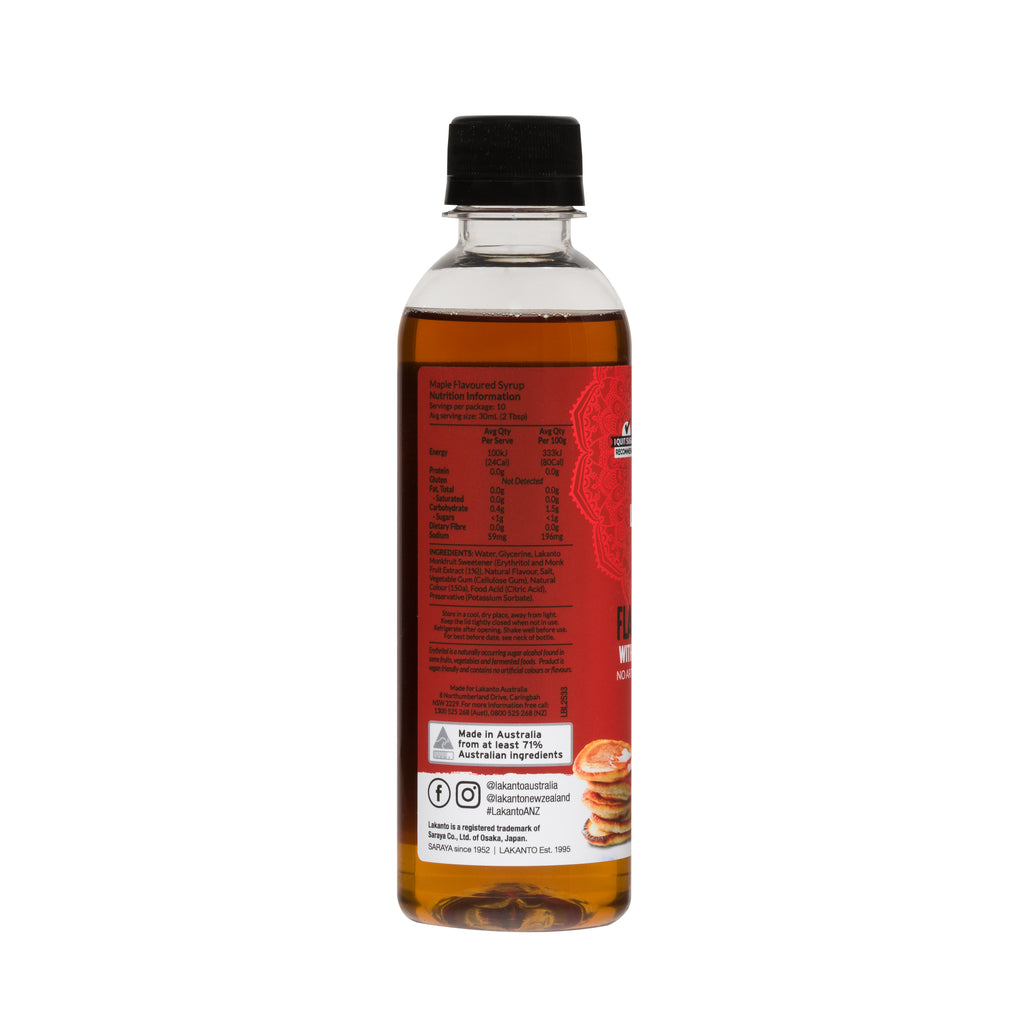Lakanto Maple Flavoured Syrup 99% Sugar Free - Natural monkfruit sweet ...