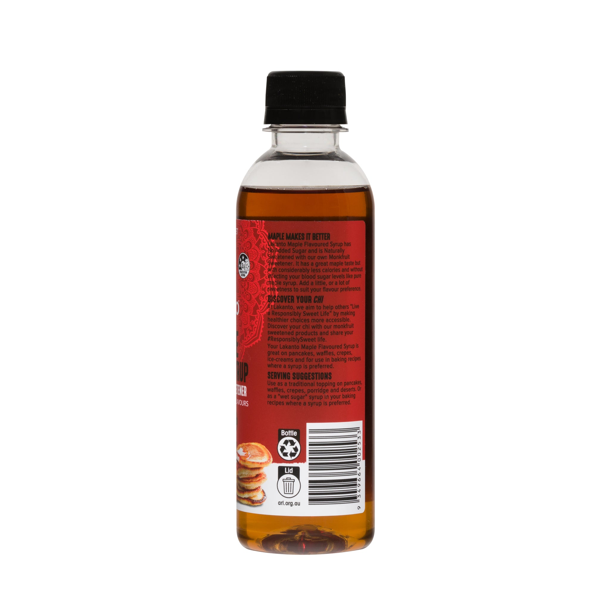 Lakanto Maple Flavoured Syrup 99% Sugar Free - Natural monkfruit sweet ...