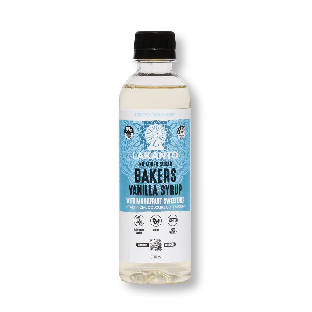 Lakanto Bakers Vanilla Syrup 99% Sugar Free and Naturally sweetened ...